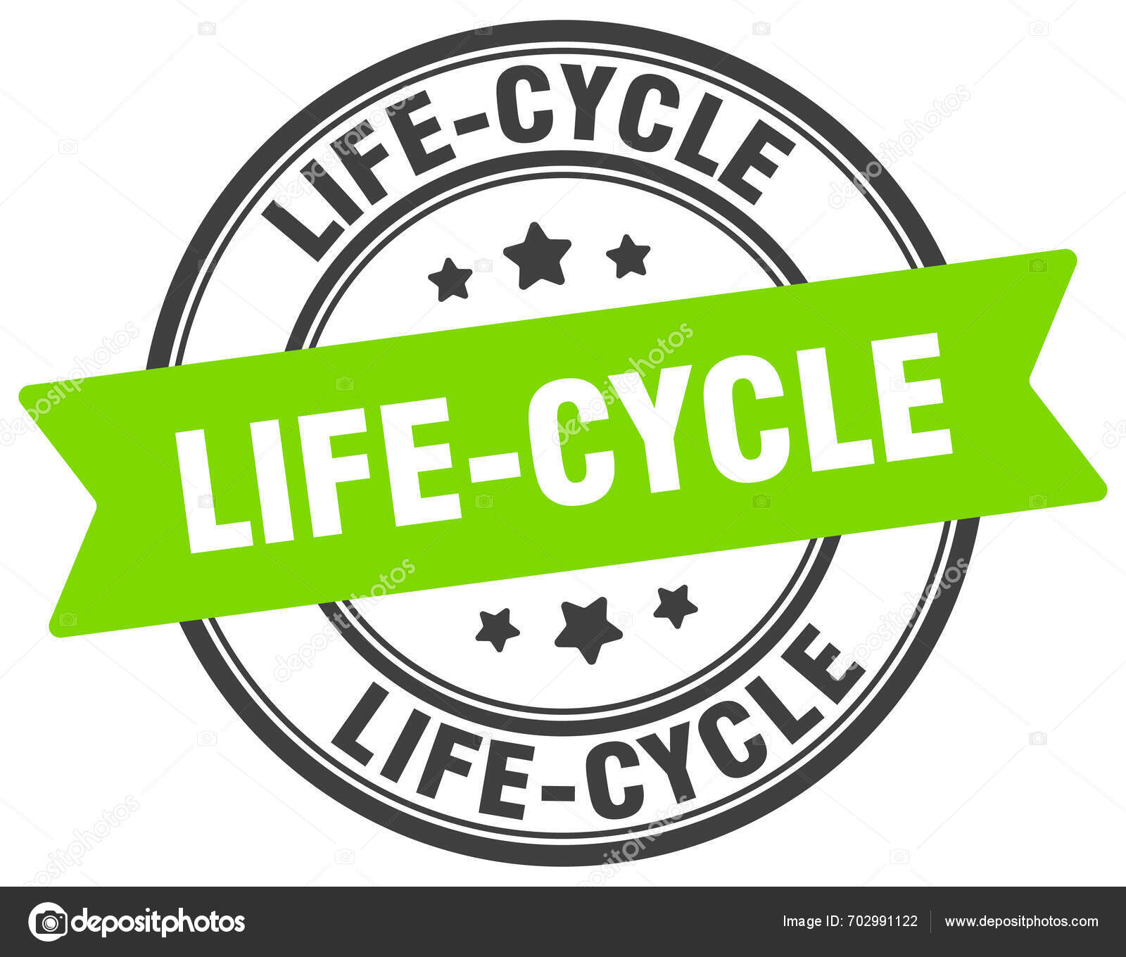 Life Cycle Stamp Life Cycle Sign Label Transparent Background Stock ...