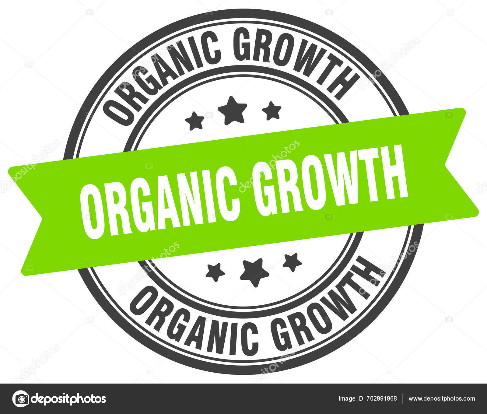 Organic Growth Stamp Organic Growth Sign Label Transparent Background ...