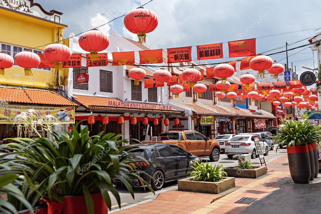 Famoso paseo por la calle Jonker en la ciudad hist rica de Melaka, Malasia 2024