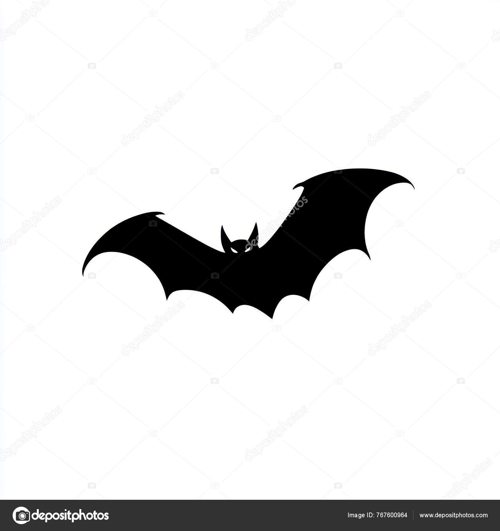 Bat Flying Icon Logo Template Vector Illustration — Stock Photo ...