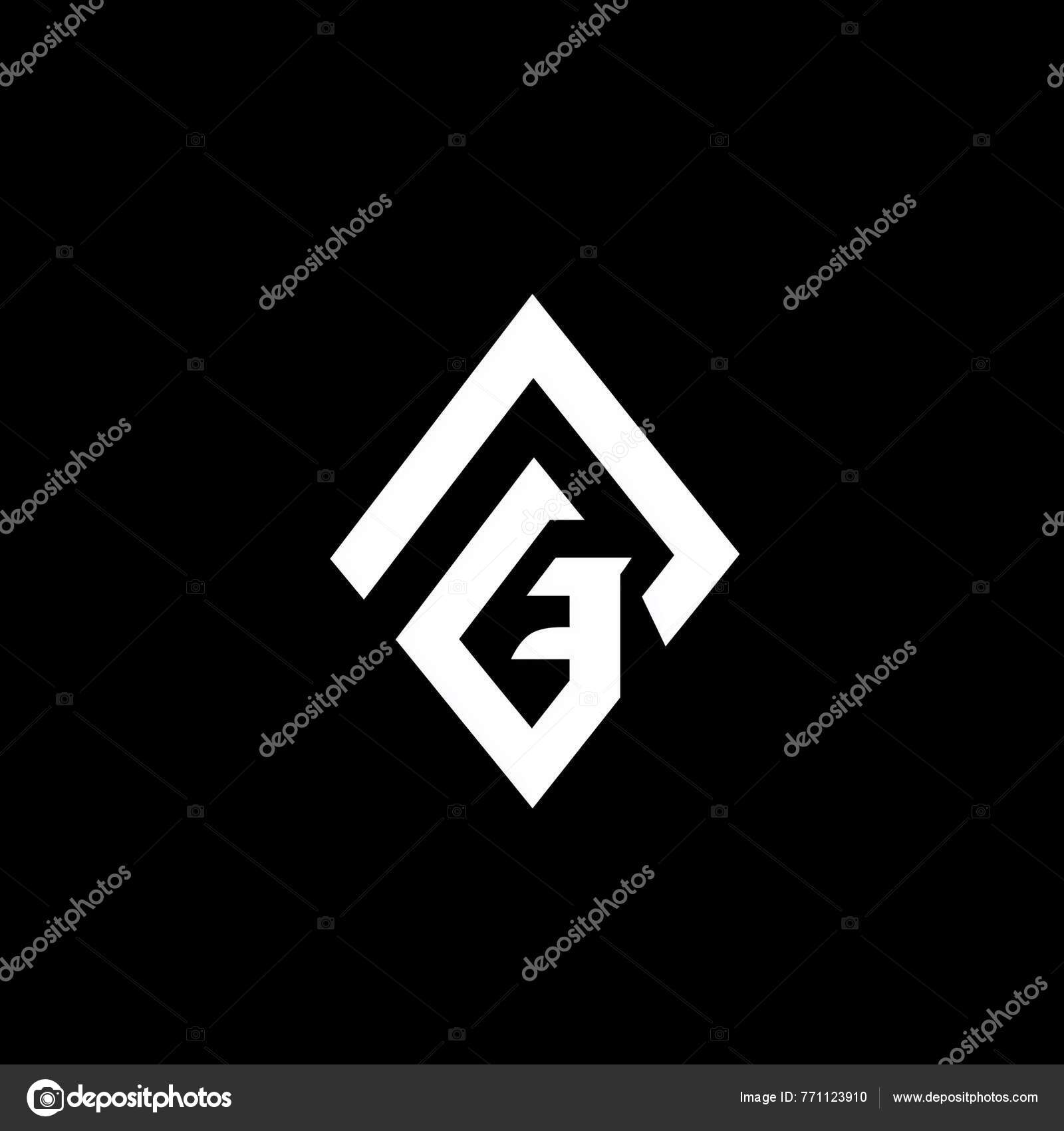 Letter Logo Design Black Background Creative Initials Letter Logo ...