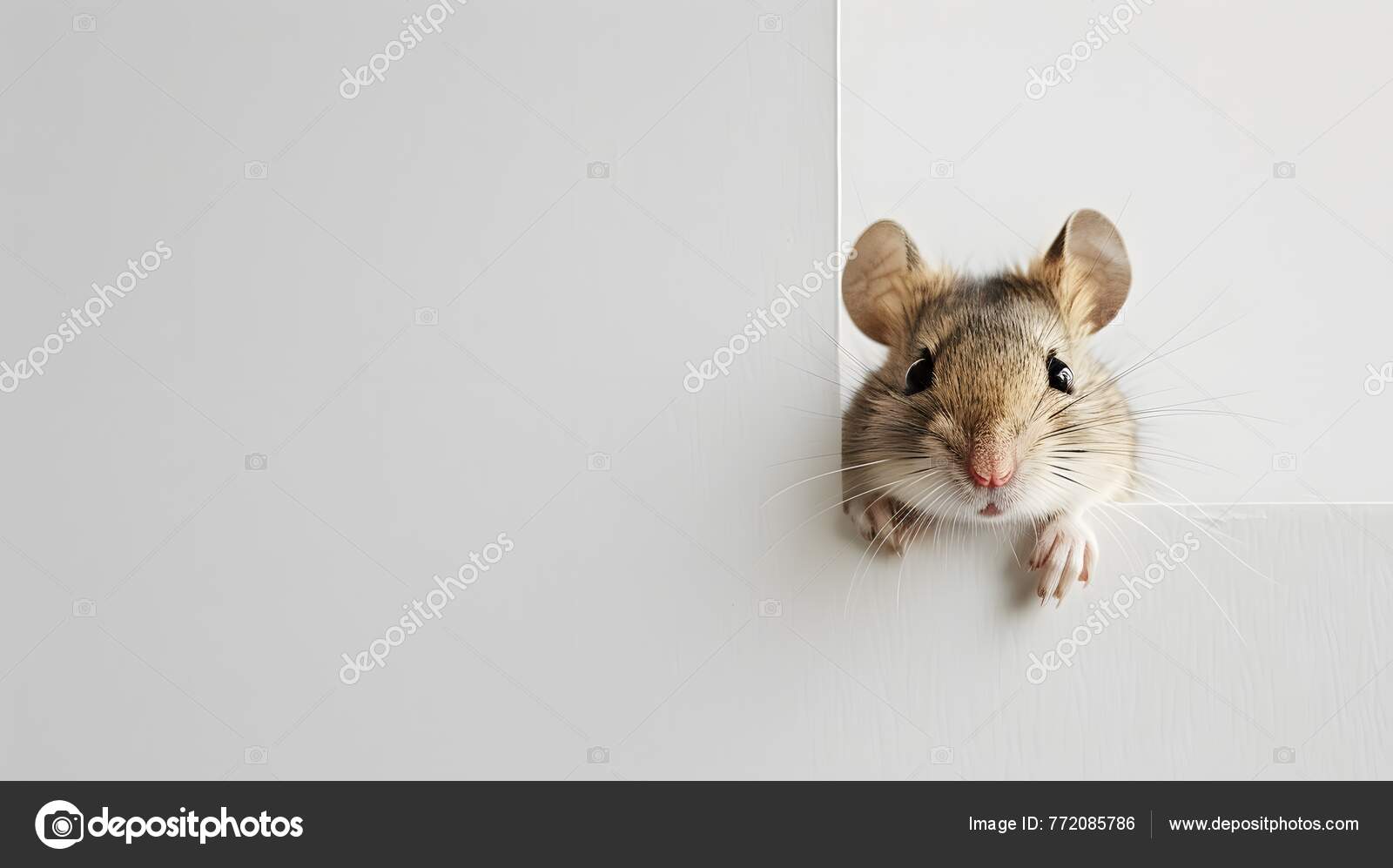 Gray Rat Looks Camera — Stock Photo © AzurPro #772085786