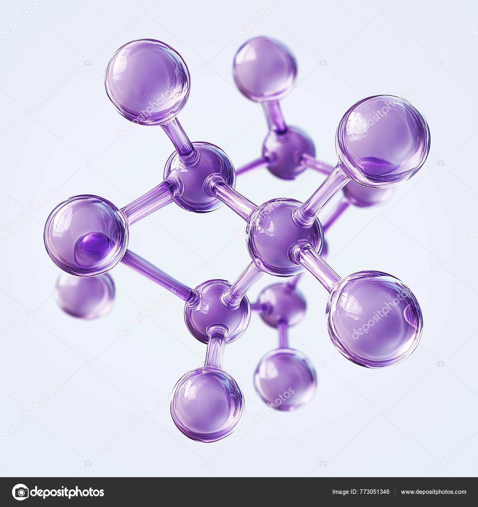 Molecule Structure Molecular Model Rendering — Stock Photo © AzurPro ...