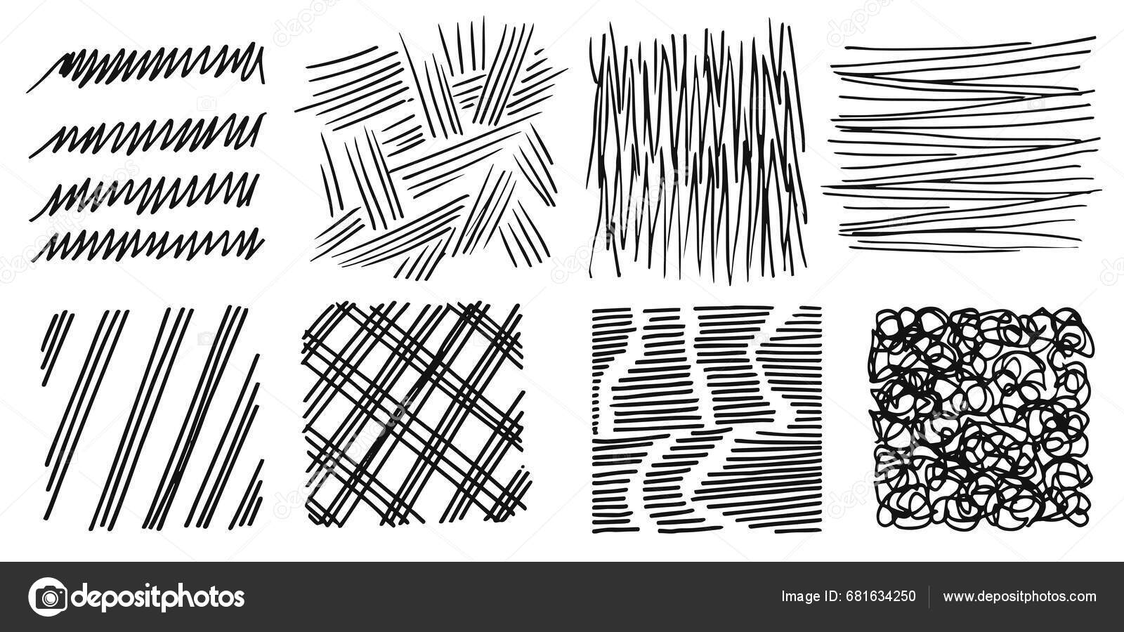 Pattern Texture Line Hand Drawn Hatch Drawing Pen Ink Crosshatch Stock ...