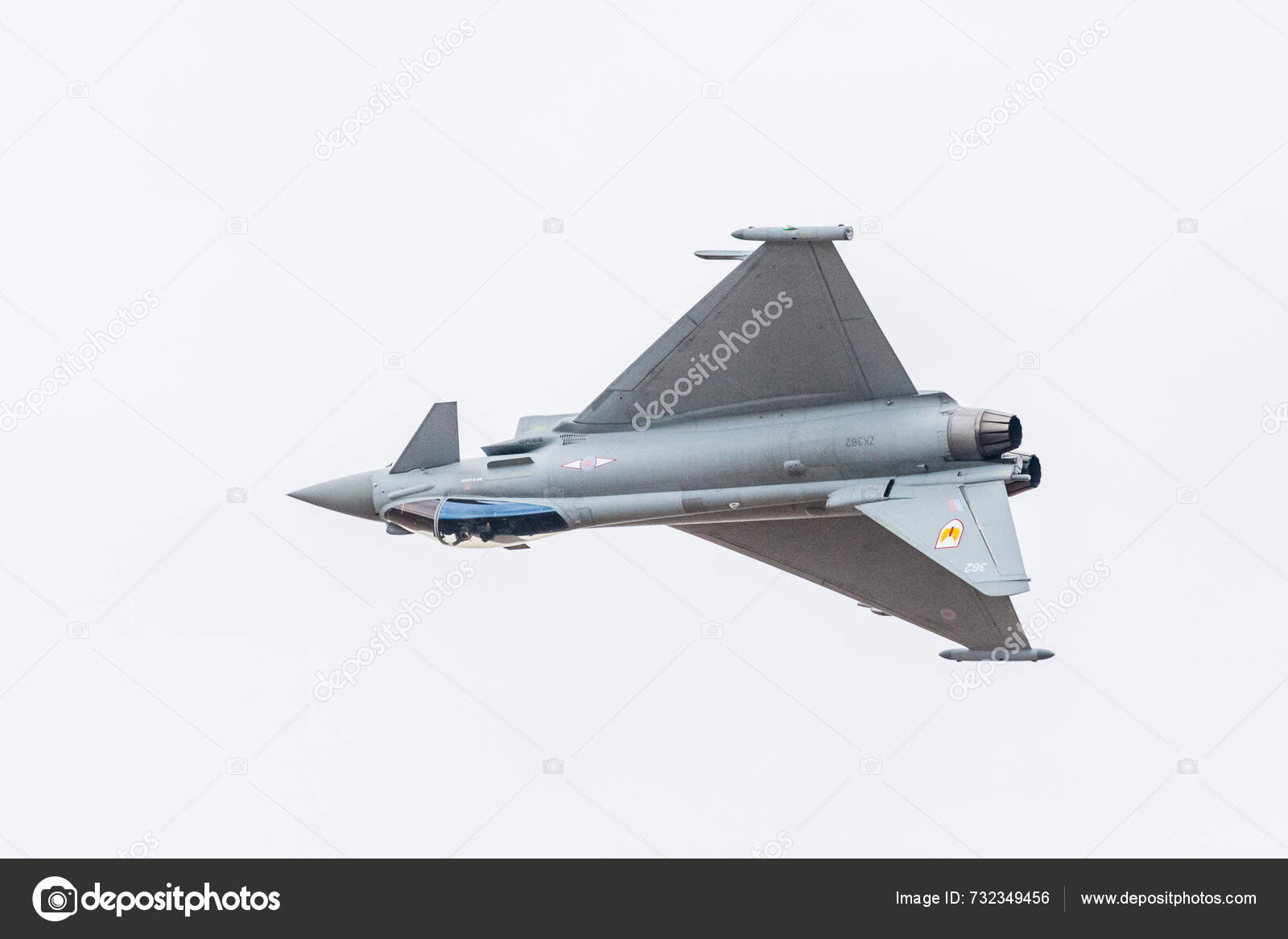 Eurofighter Typhoon Fgr Flying Inverted Sky — Stock Editorial Photo ...