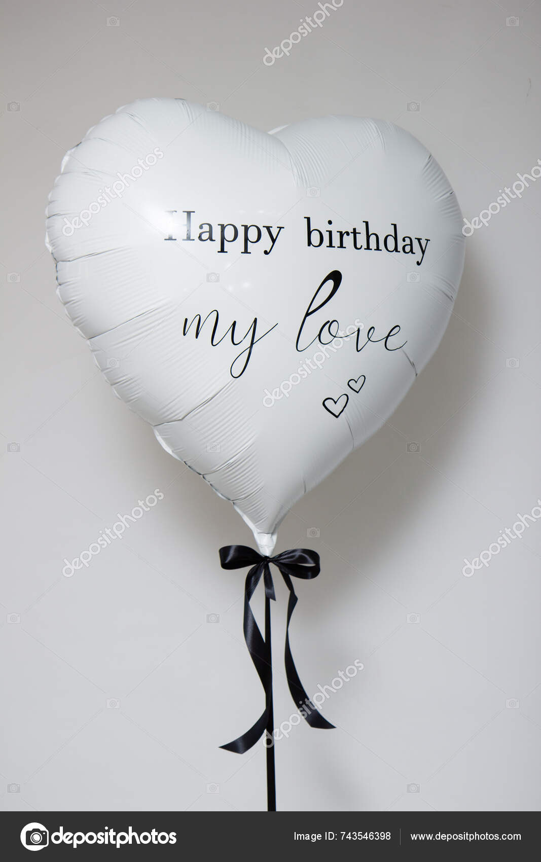 Big White Heart Balloon Beloved Woman — Stock Photo © nastya_decor@ukr ...
