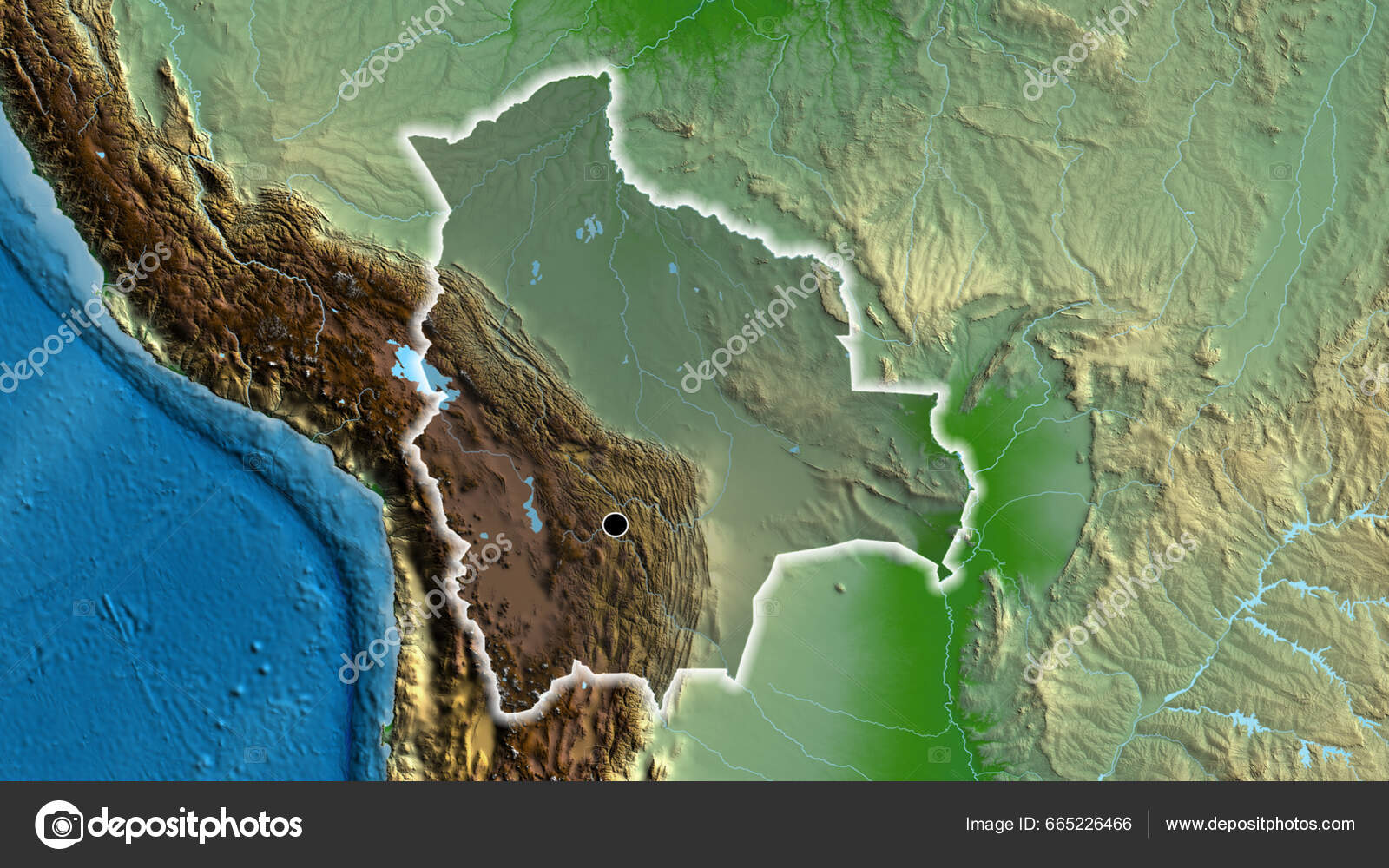 Bolivia Physical Map