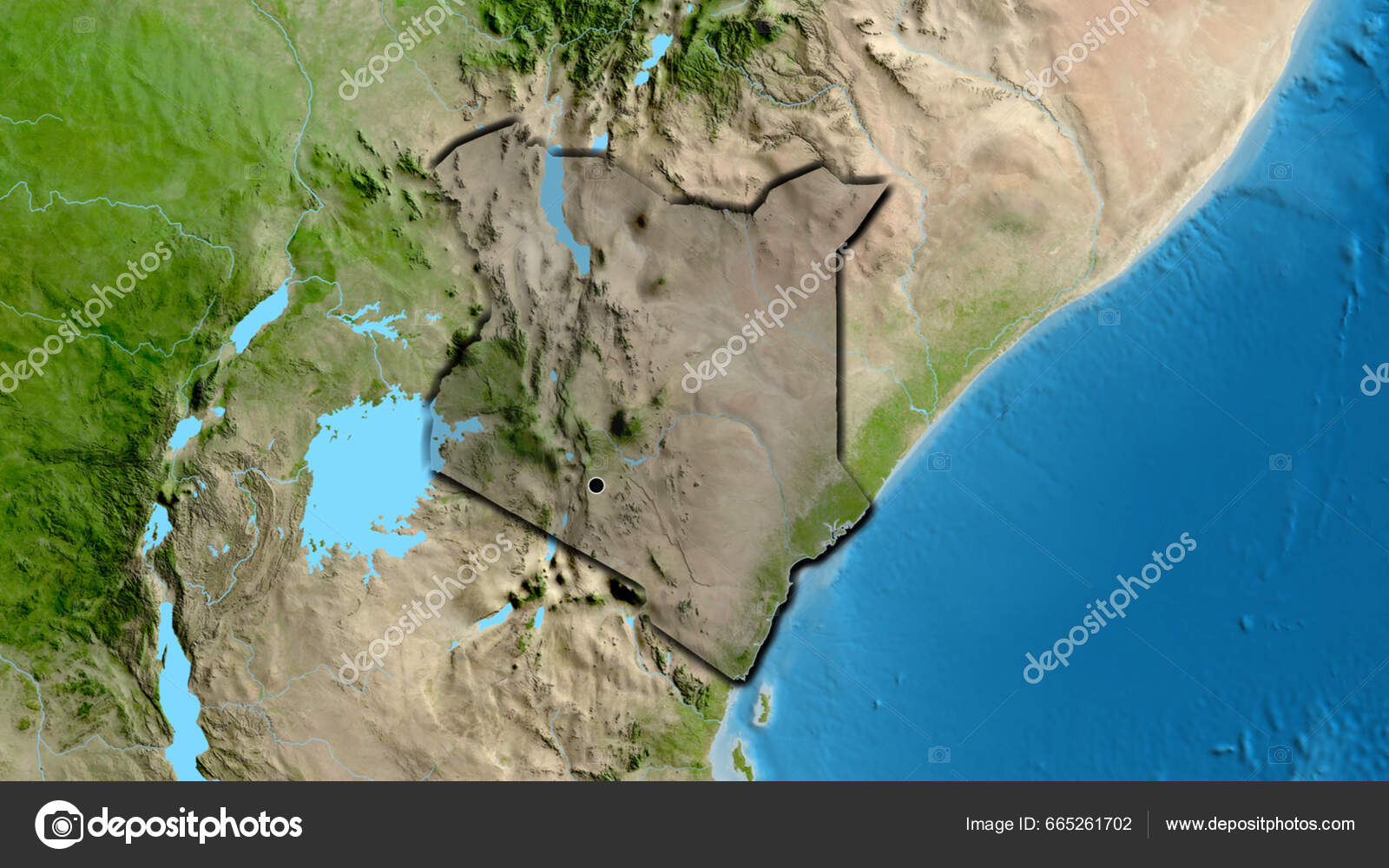 Kenya Map Satellite
