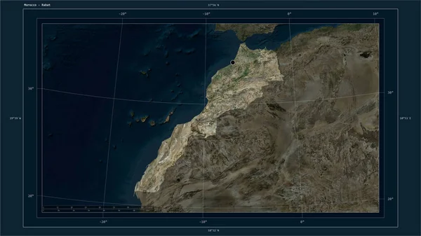 Pakistan Highlighted High Resolution Satellite Map Map Country's Capital Point — Stock Photo ...