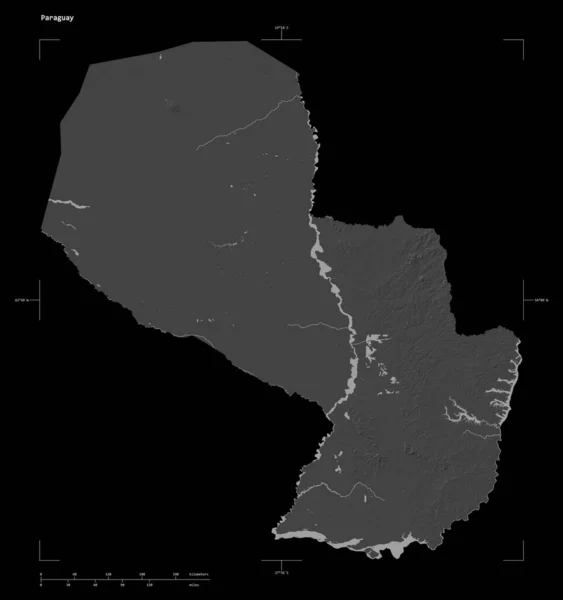 Shape Bilevel Elevation Map Lakes Rivers Suriname Distance Scale Map Stock Photo by ©zelwanka ...