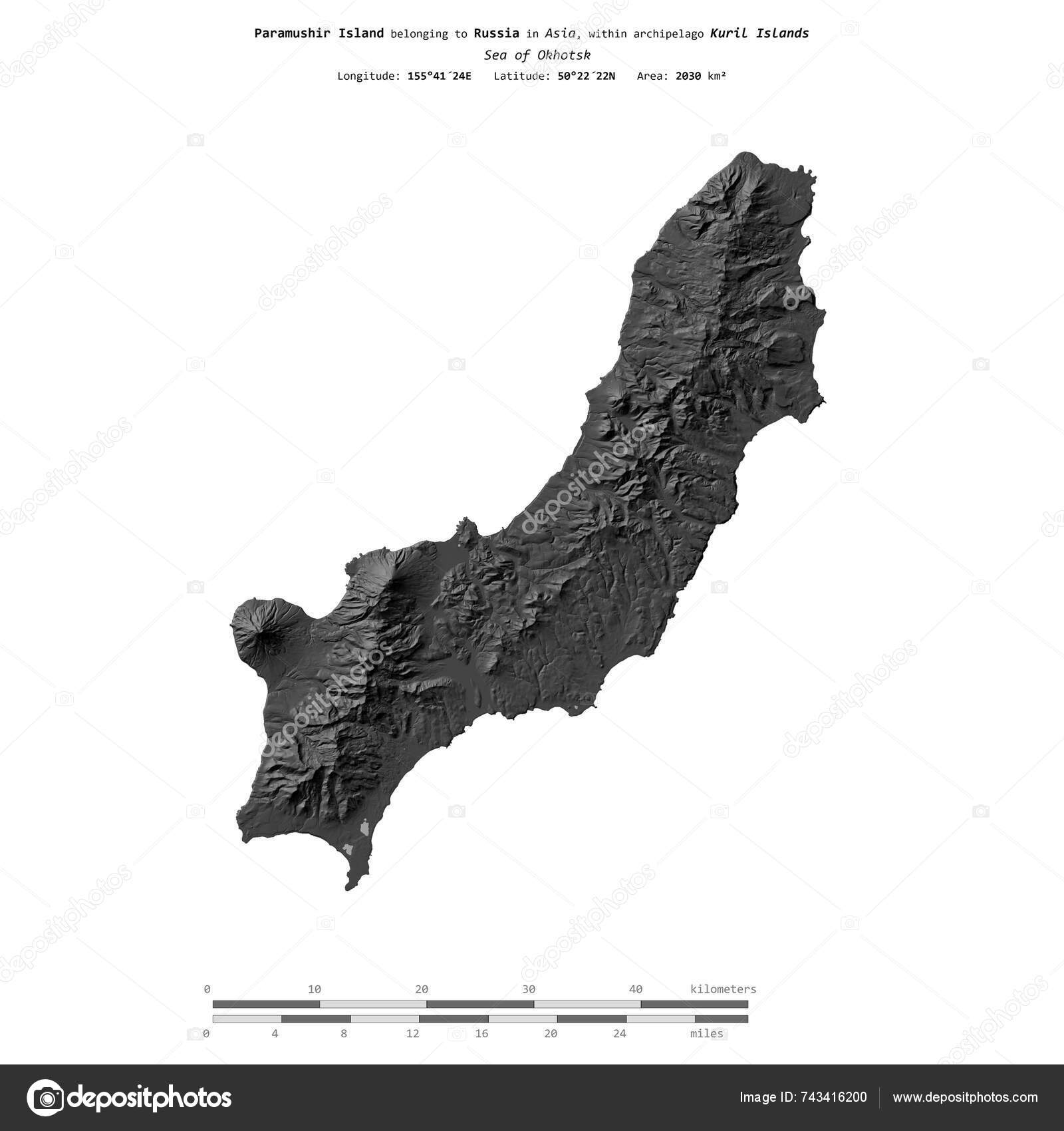 Paramushir Island Sea Okhotsk Belonging Russia Isolated Bilevel ...