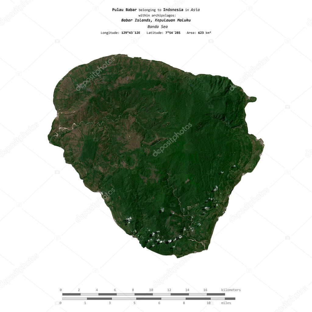 Pulau Babar en el Mar de Banda, perteneciente a Indonesia, aislado en ...