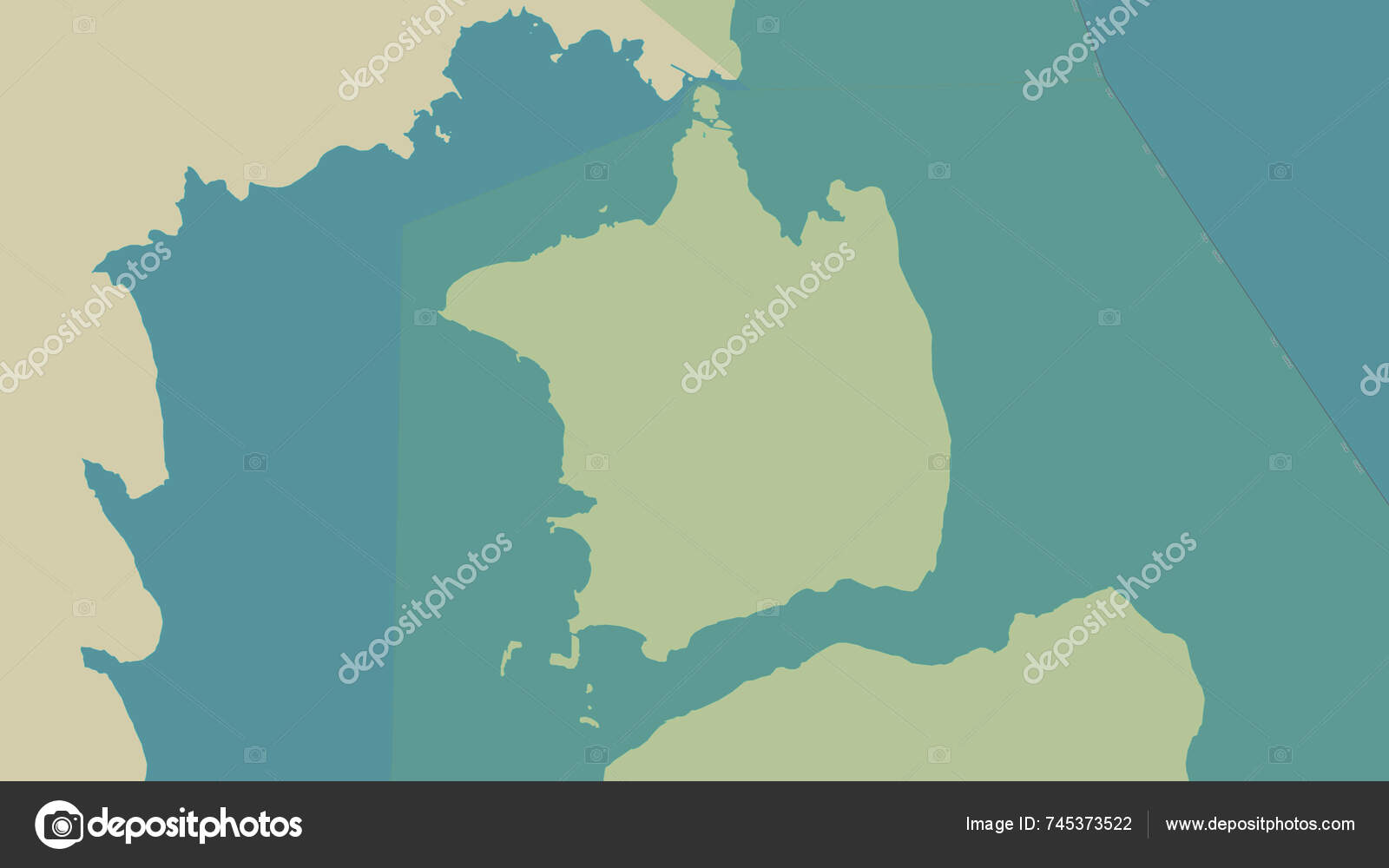 Barentsya Island Barents Sea Topographic Osm Humanitarian Style Map — Stock Photo © zelwanka ...