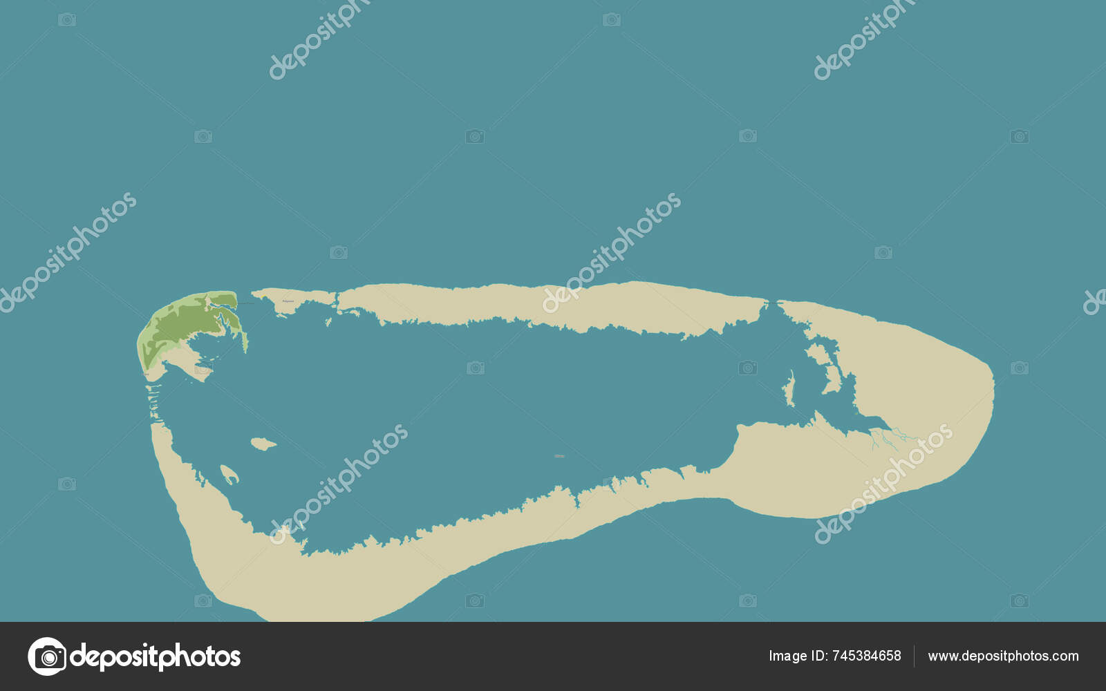 Middle Island Indian Ocean Topographic Osm Humanitarian Style Map ...