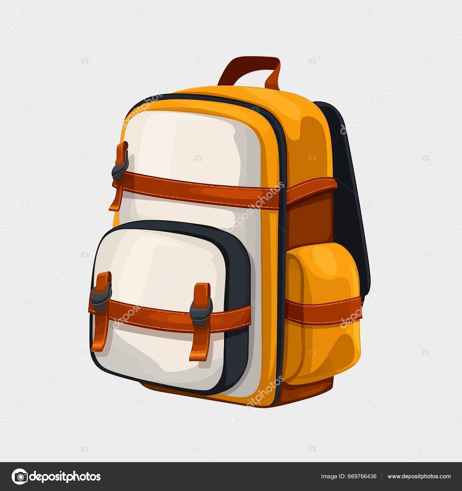 School Backpack Vector Flat Minimalistic Isolated Illustration Stock ...
