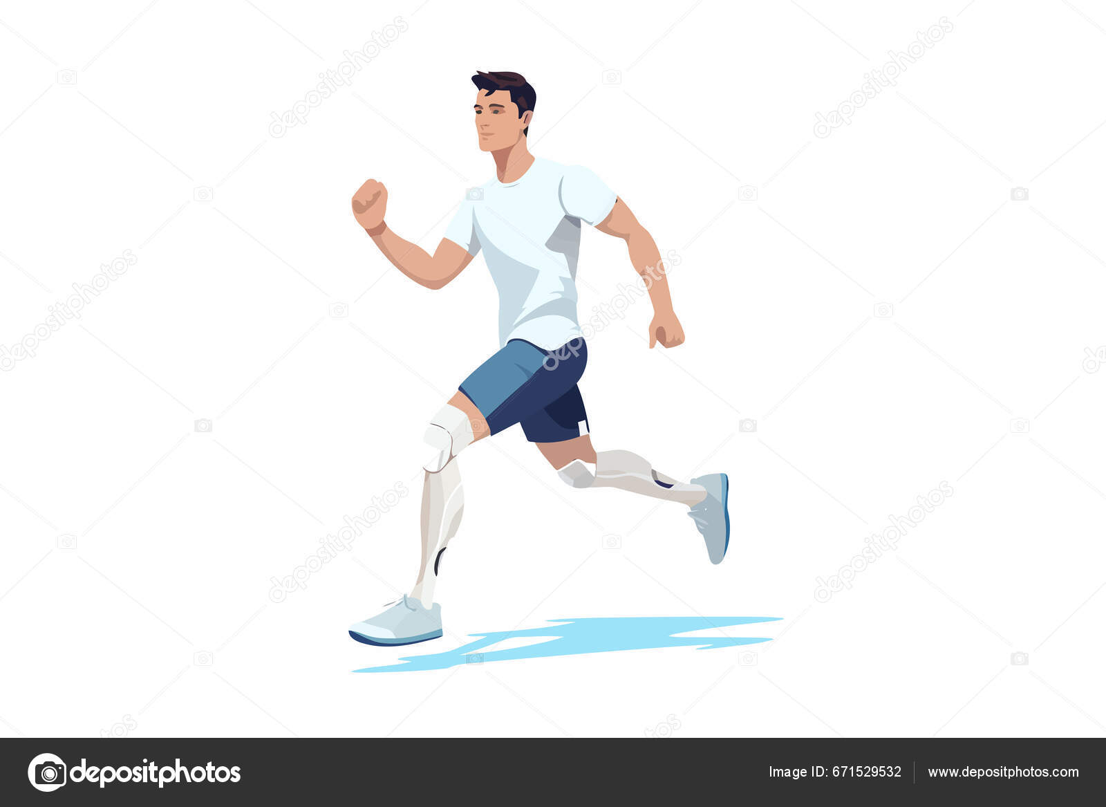 Leg Prosthetics Vector Flat Minimalistic Isolated Illustration Stock ...