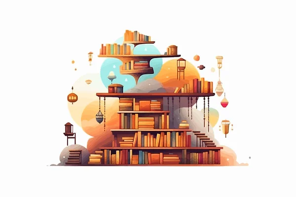 Magical library Vector Images | Depositphotos