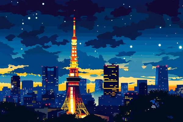 14,034,140 Tokyo japan night Vector Images | Depositphotos