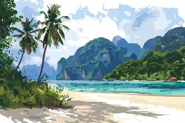 16,369,908 Palawan beach Vector Images | Depositphotos