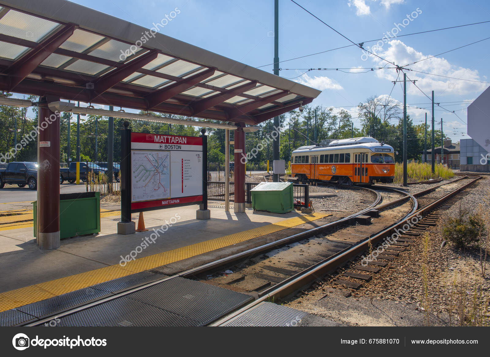 Boston Mbta Red Line Extension Ashmont Mattapan Line Pcc Streetcar ...