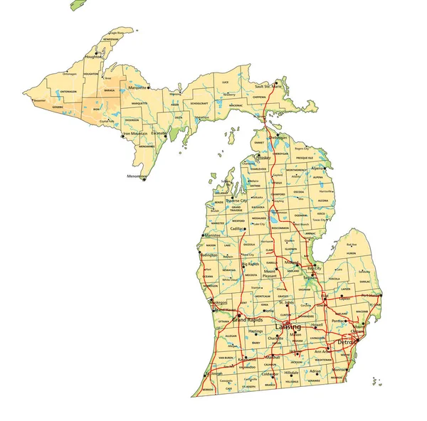 142 Michigan county map Vector Images | Depositphotos