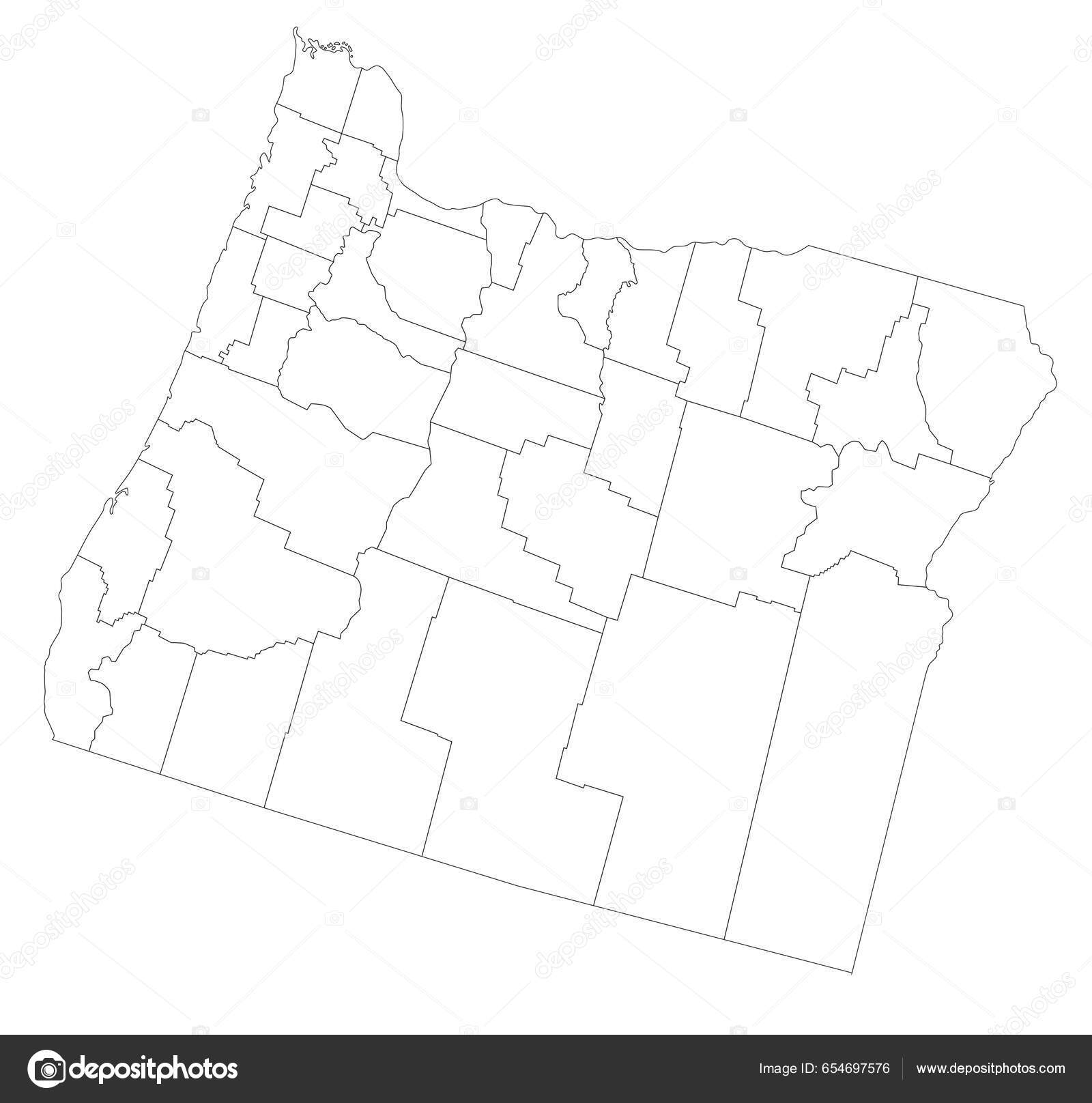 Highly Detailed Oregon Blind Map Stock Vector by ©delpieroo 654697576 Highly Detailed Oregon Blind Map Stock Vector by ©delpieroo 654697576