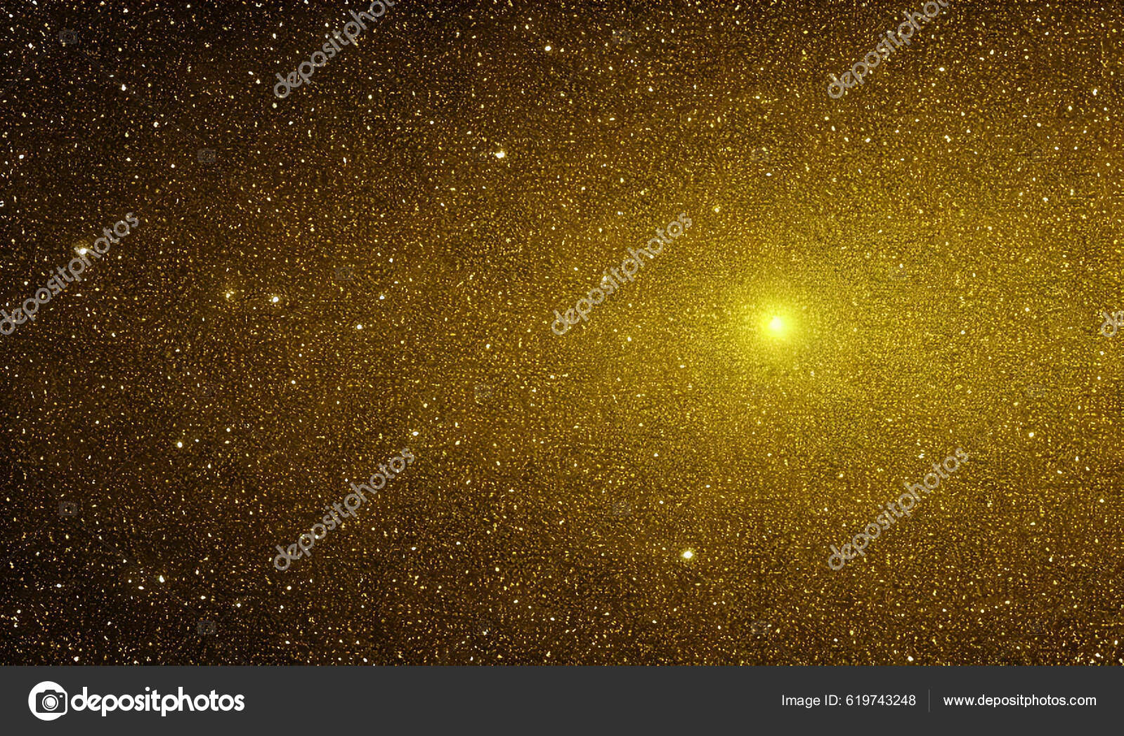 Gold Glitter Gold Particles Black Background Magic Gold Dust Glare ...