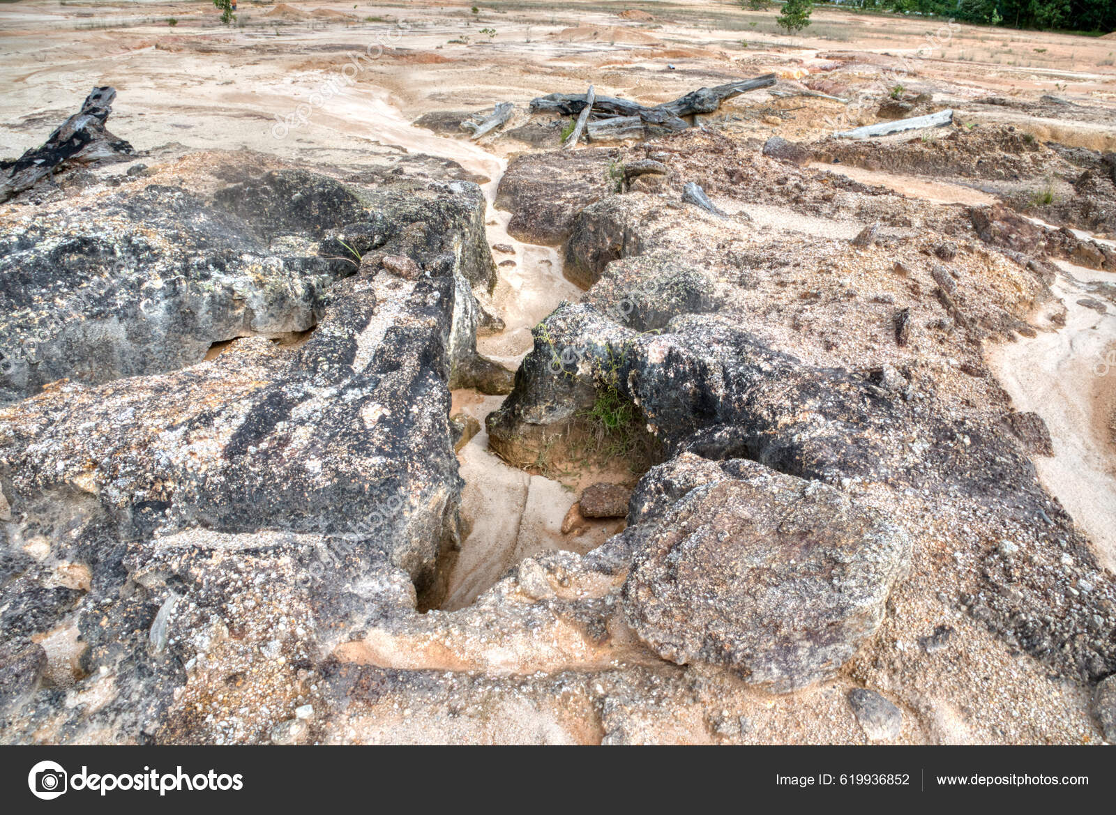 Soil Mining Causes Soil Erosion Land — Stock Photo © sweemingyoung ...