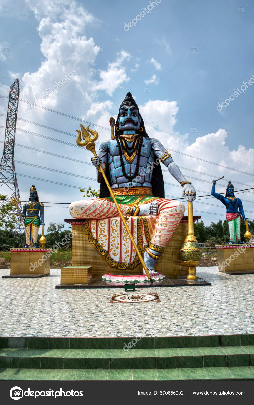 Perak Malaysia August 2023 Scene Building Structure Statue Maha ...