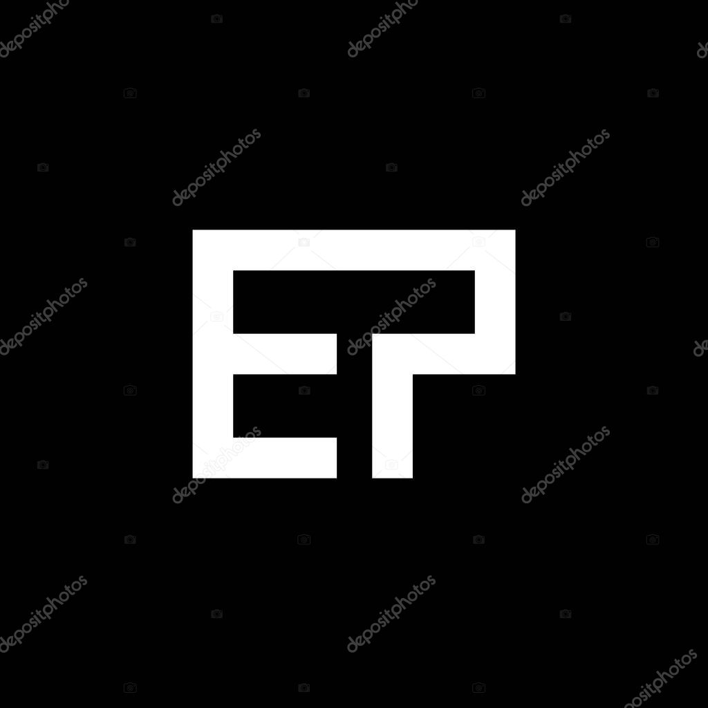 letra ep inicial logo vector icono ilustración diseño 2023