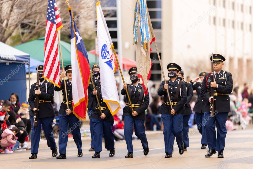 Laredo, Texas, Estados Unidos - 19 de febrero de 2022: Desfile de ...
