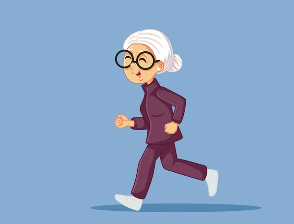Old Lady Running Clipart Animated
