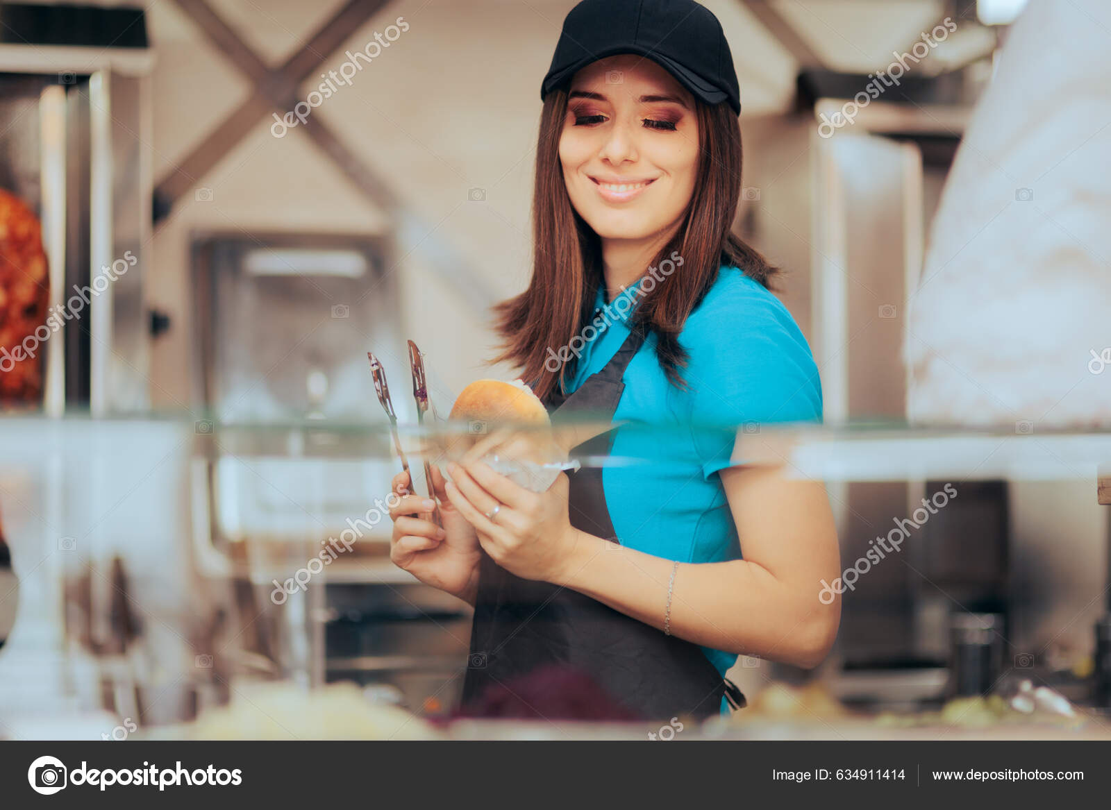 Happy Restaurant Employee