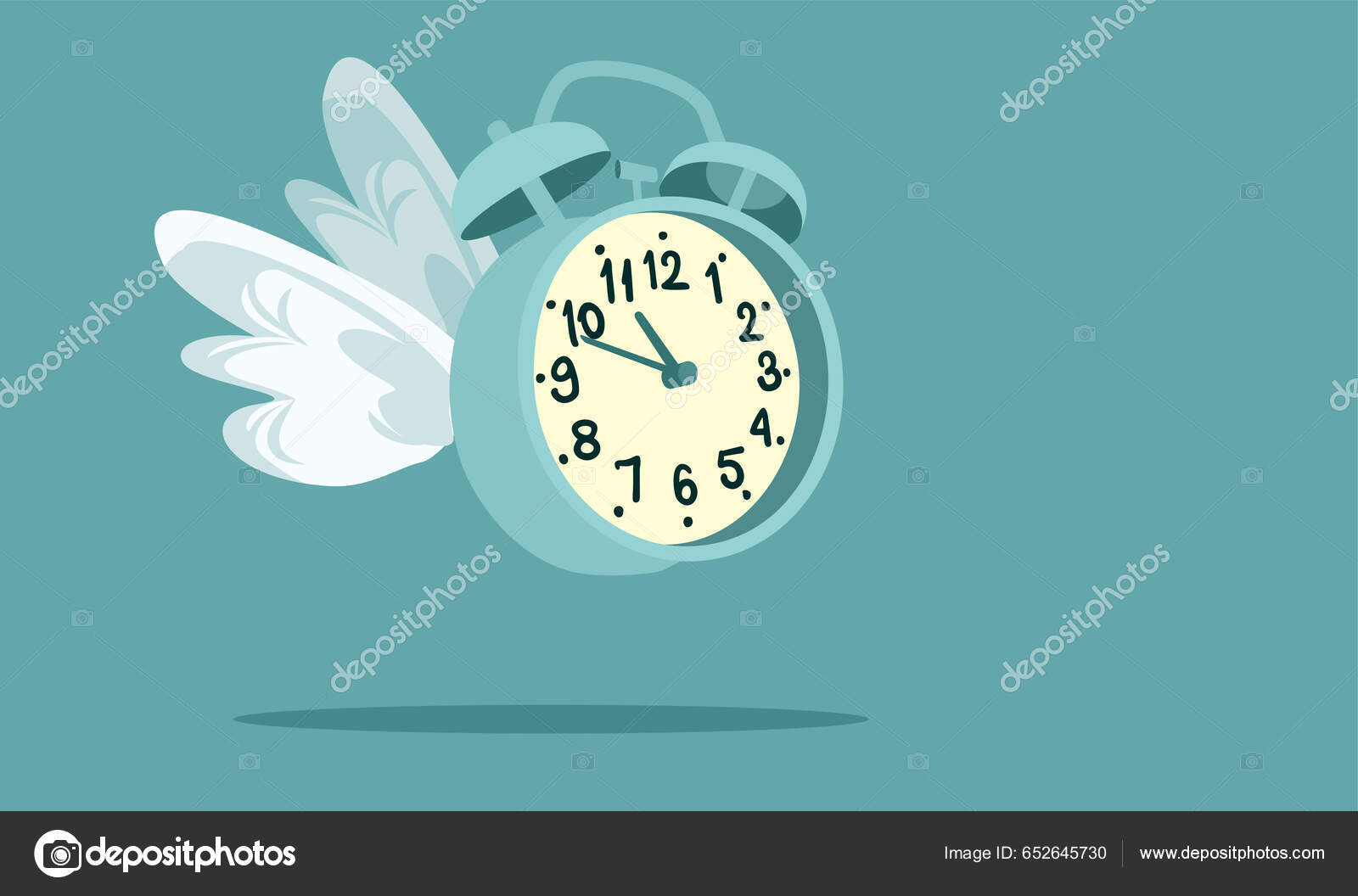 Cartoon Time Travel Clock