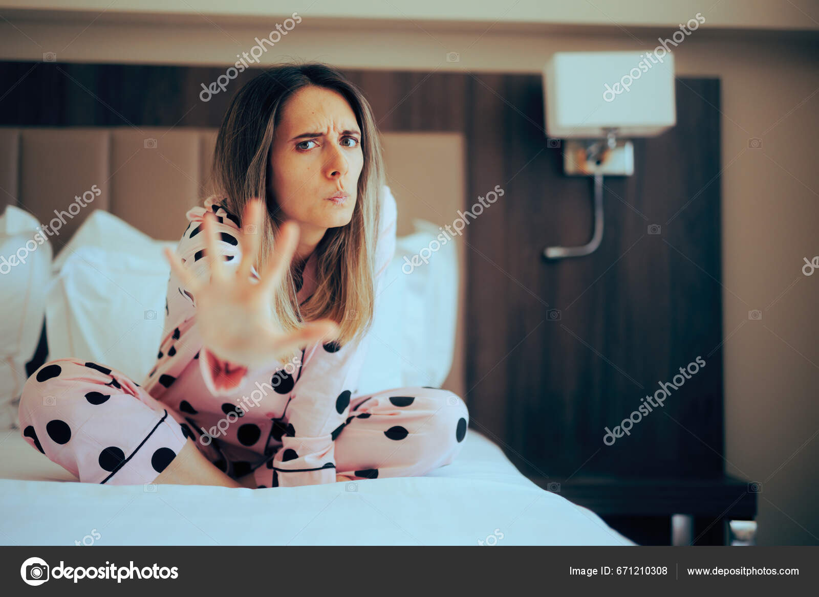 Funny Sitting On Bed