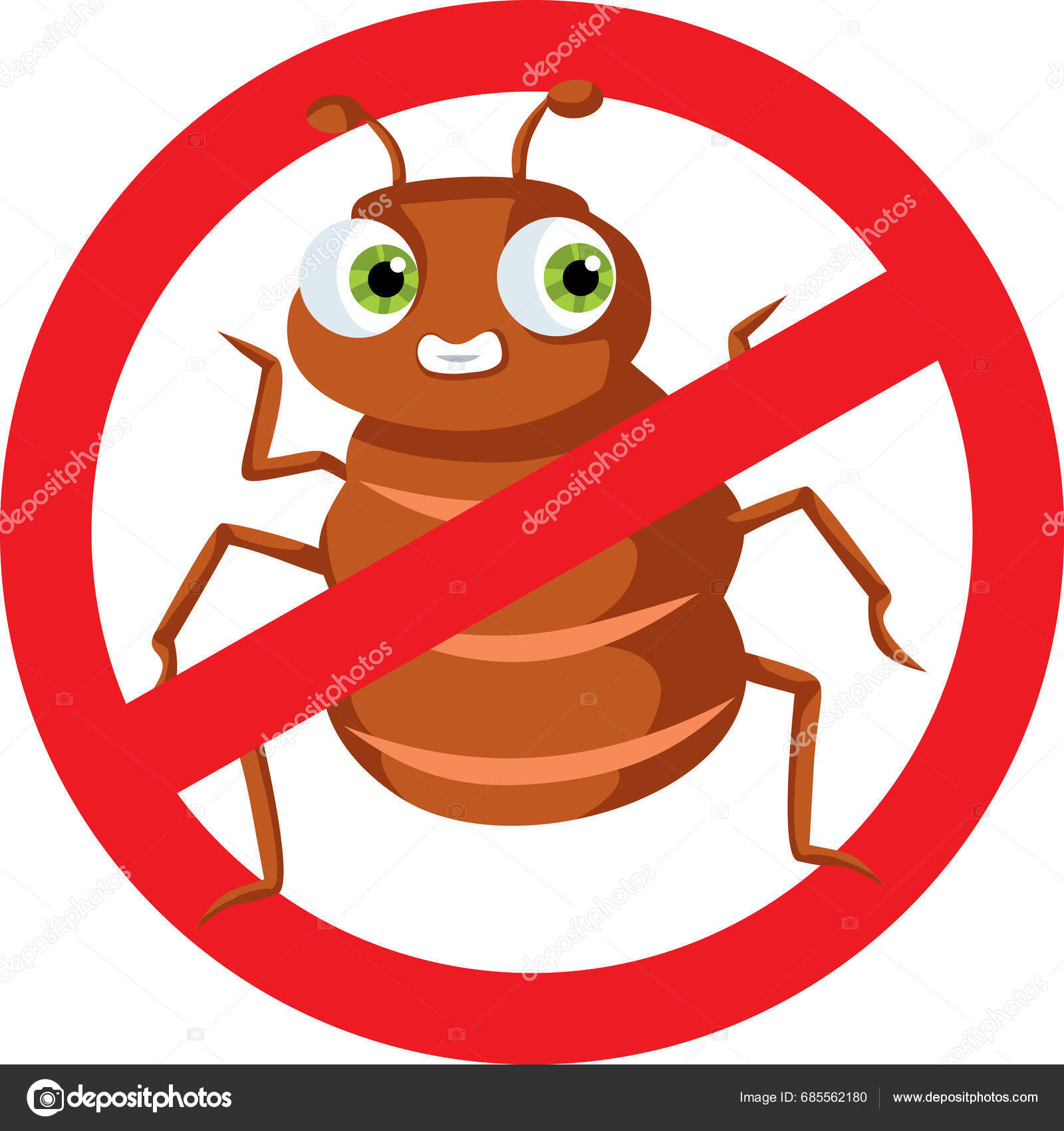 Tanda Peringatan Terhadap Ilustrasi Kartun Vektor Vektor Stok oleh ...