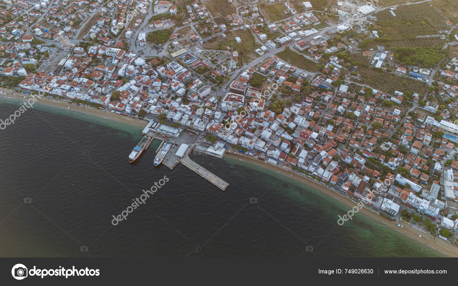 Aerial View Avsa Island Turkey Avsa Island View Sea Turkey — Stock ...