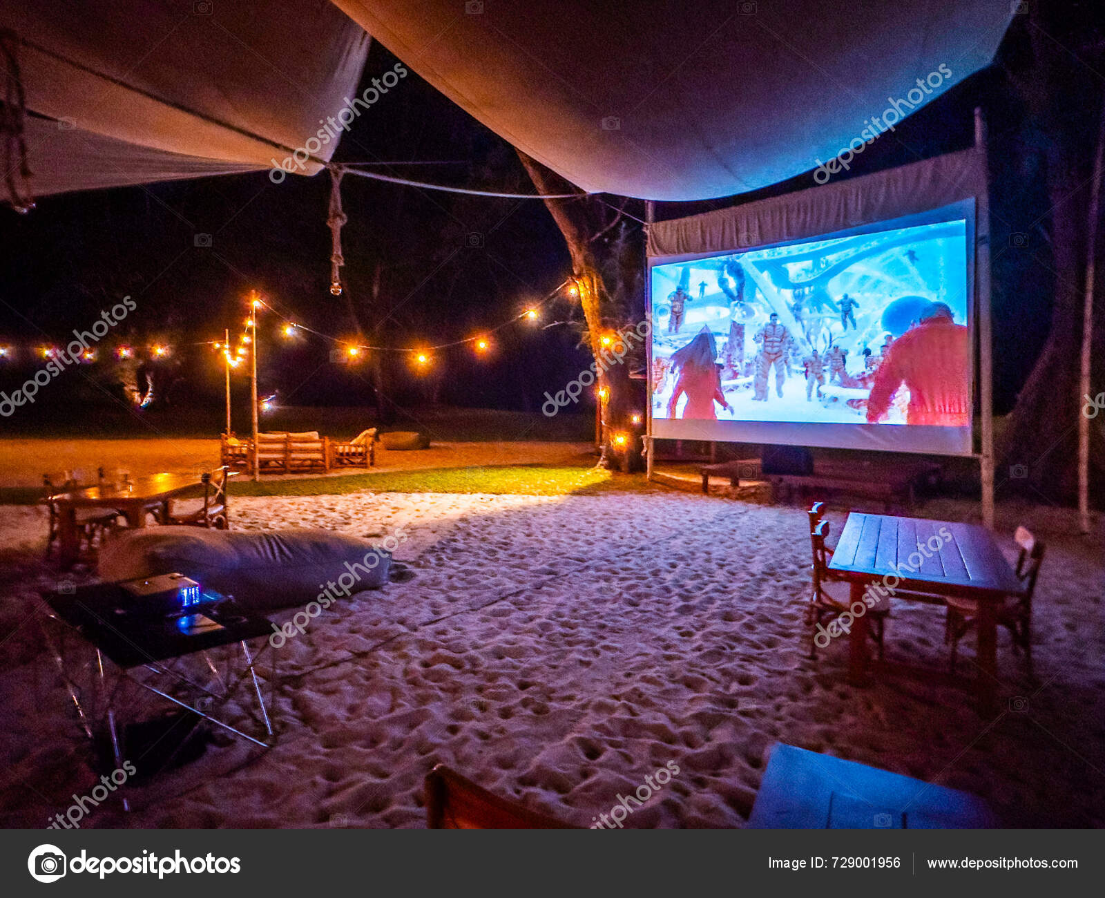 Private Cinema Beach Mai Khao Beach Resort Phuket Thailand High — Stock Photo © worldpitou@gmail ...