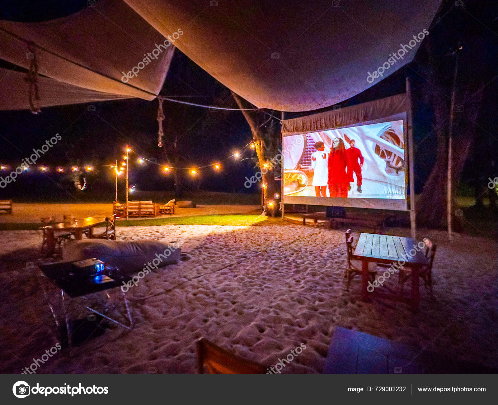 Private Cinema Beach Mai Khao Beach Resort Phuket Thailand High — Stock Photo © worldpitou@gmail ...