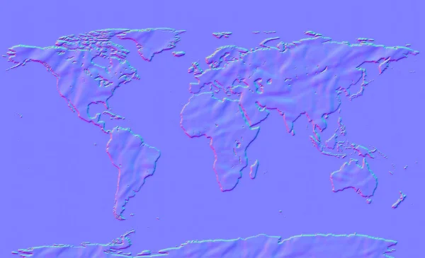 world map Normal map texture,for bump map texture 3d shaders and ...