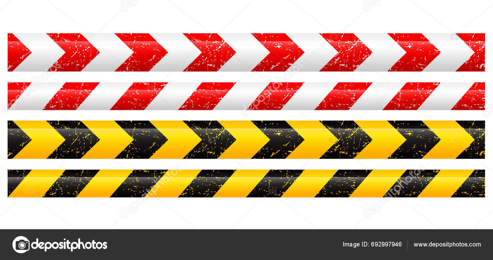 Ilustración Cinta Precaución Sobre Fondo Blanco Vector de stock ...