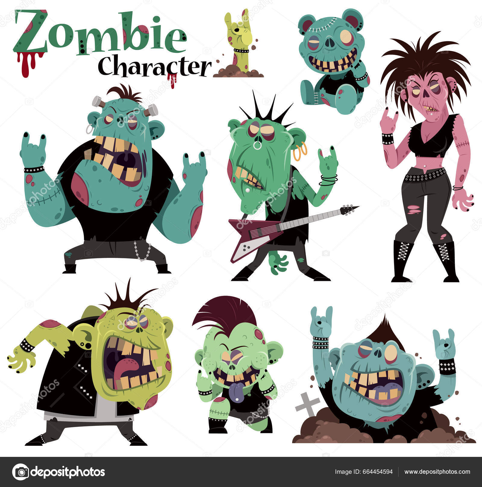 Skumle Tegninger Av Zombier