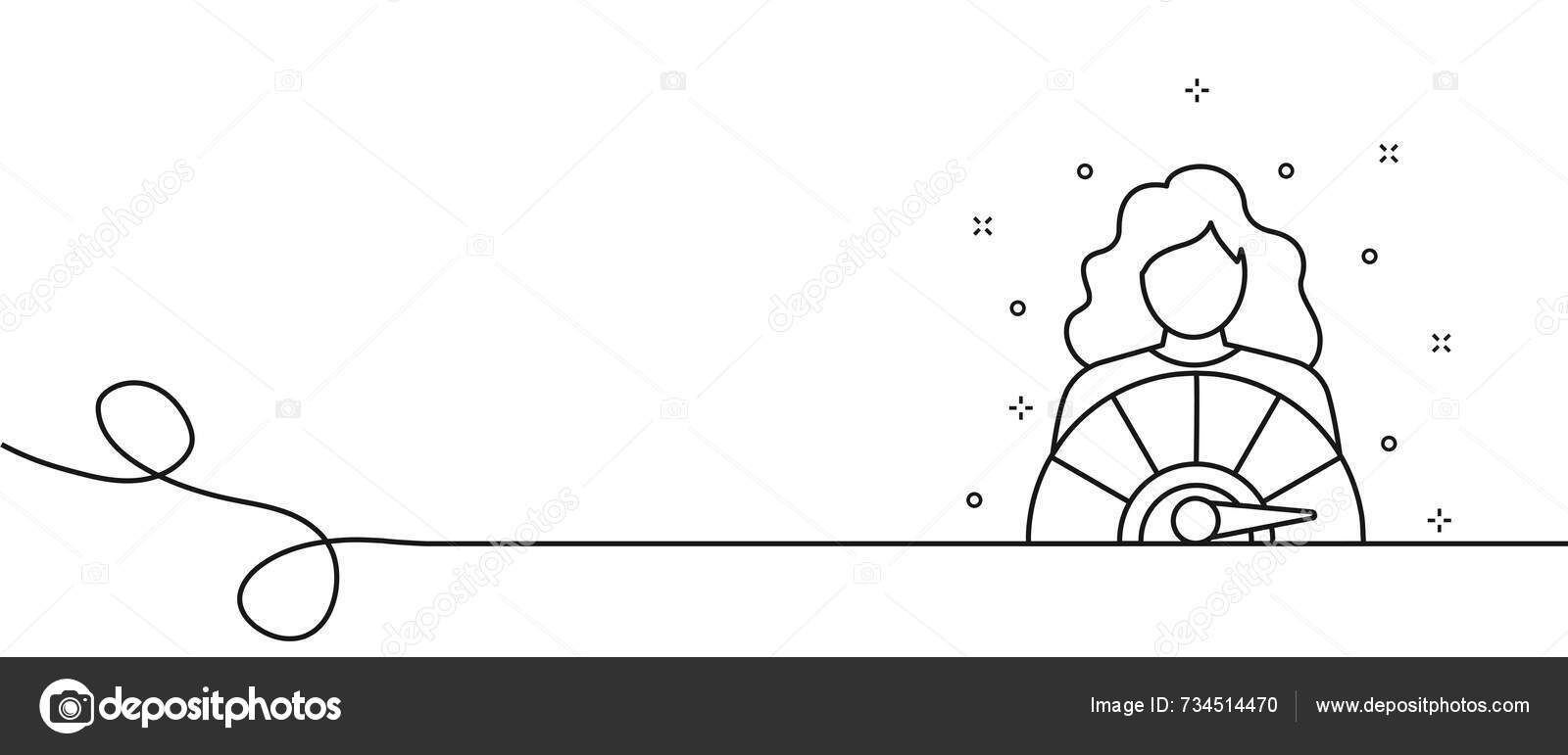Measuring Level Stress Line Illustration Girl — Stock Photo ...