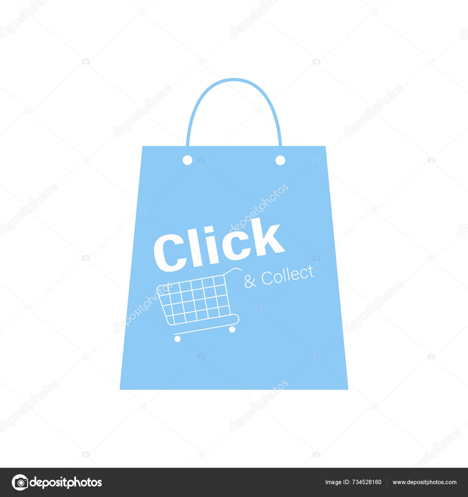 Click Collect Your Order Goods Delivery — Stock Photo © danielchik1 ...