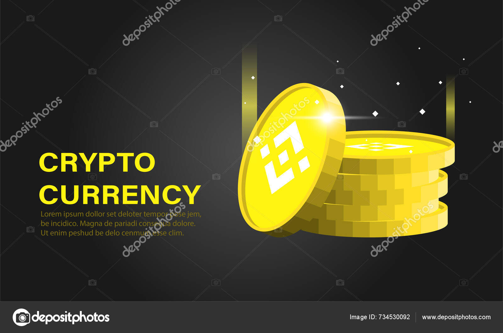 Banner Crypto Currency Falling Money — Stock Photo © danielchik1 #734530092