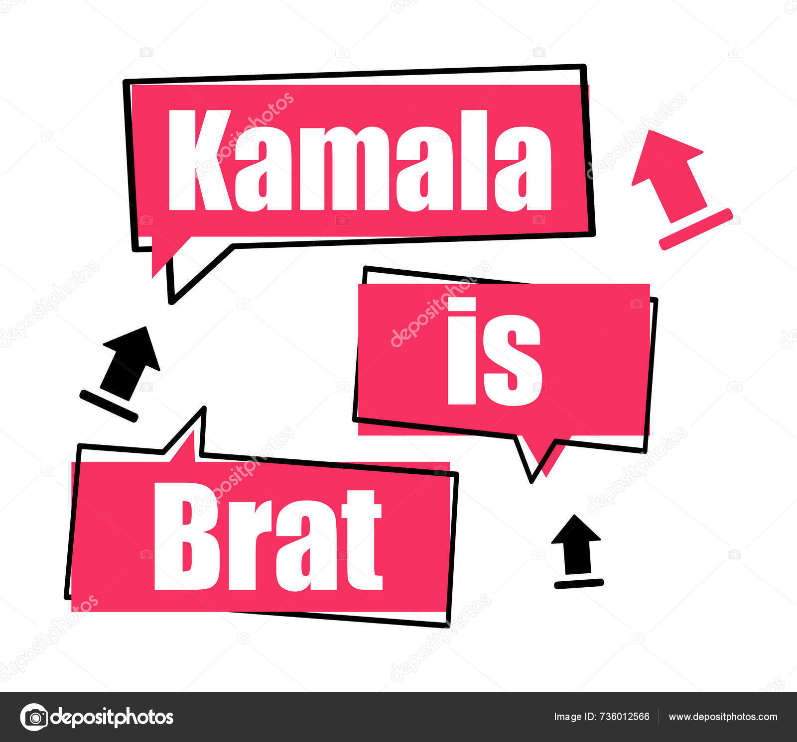 Brightly Colored Speech Bubbles Playful Text Create Eye Catching Design ...