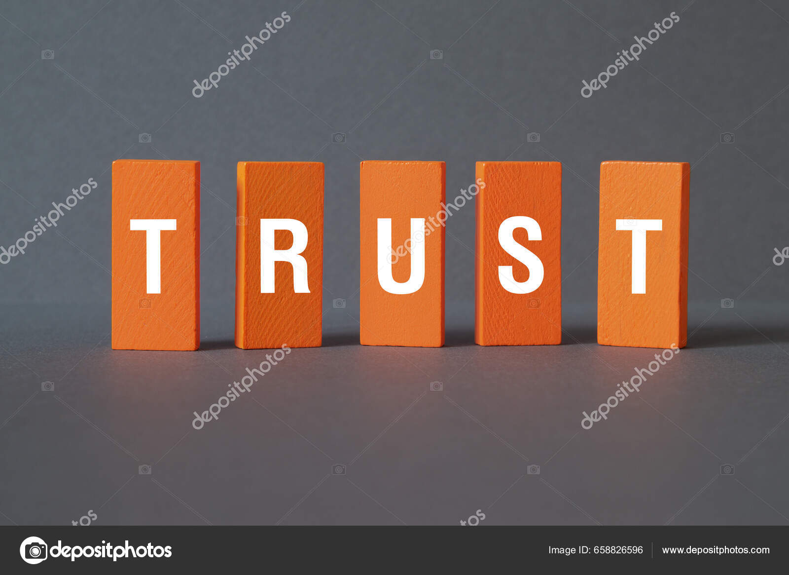 Trust Word Concept Building Blocks Text Letters — Stock Photo ...