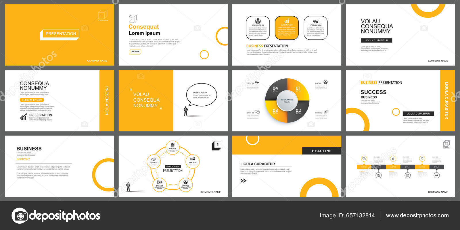 Image vectorielle Présentation Modèle Présentation Diapositives Design ...