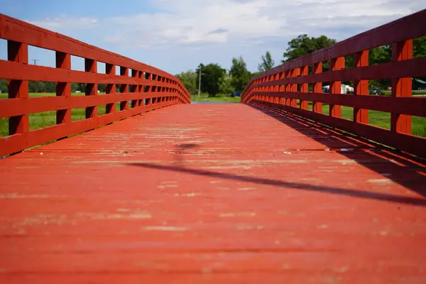 Red stairway bridge Stock Photos, Royalty Free Red stairway bridge ...