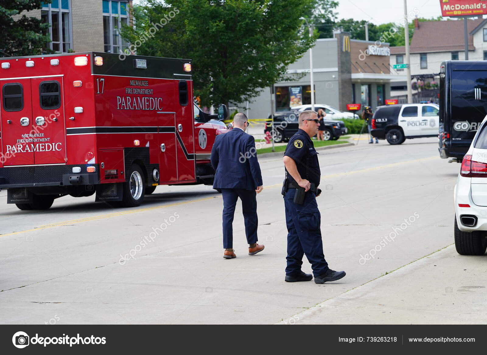 Milwaukee Wisconsin Usa August 16Th 2024 Local Police Secret Service ...
